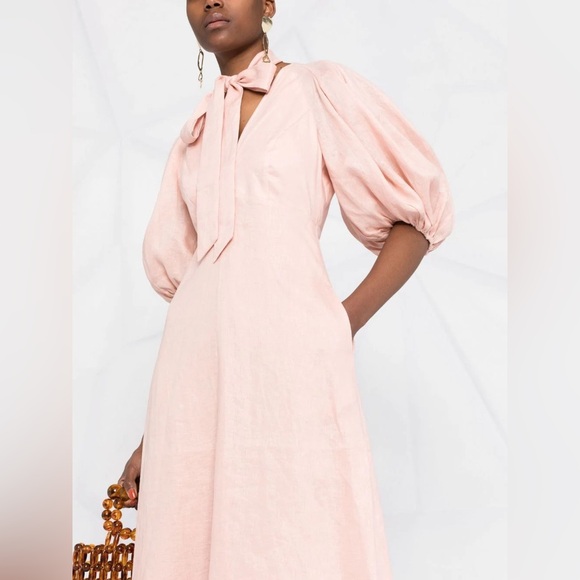 Zimmermann | Dresses | Nwot Zimmermann Dancer Day Midi Linen Dress ...